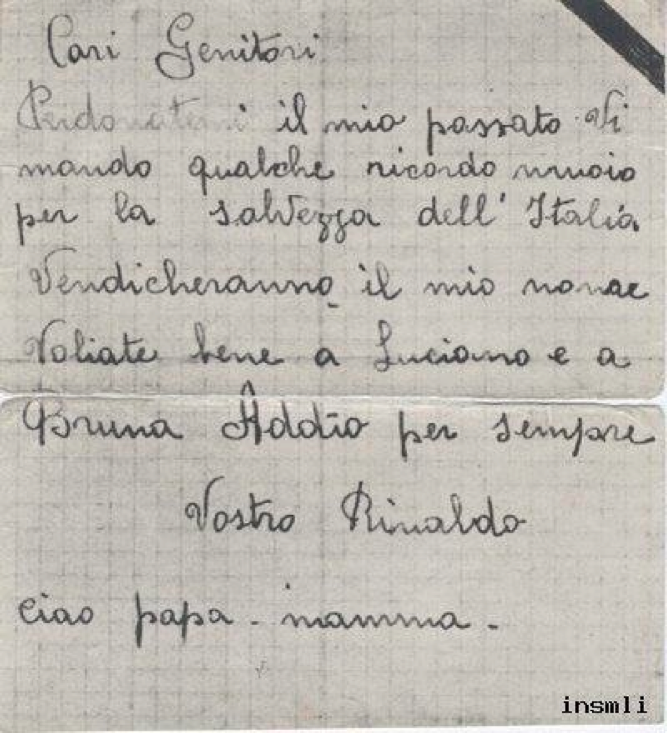 Rinaldo Simonetti “Cucciolo“, diciottenne di San Colombano Certenoli ...